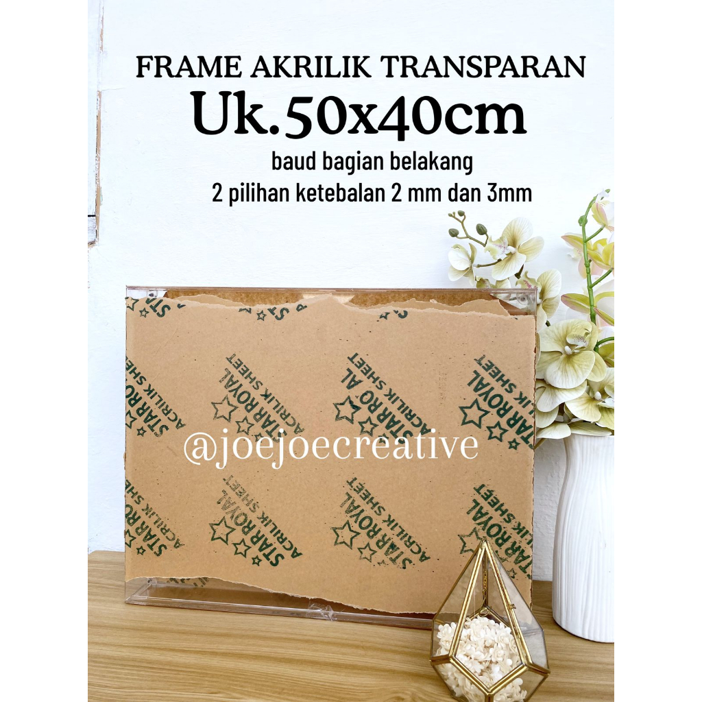 Jual Frame Akrilik Baud | Box Sliding Mahar | Bahan Hiasan Mahar ...