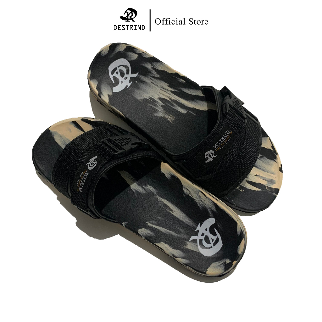 Jual Destrind Sandal Sendal Slide Slop Destrind Army Brown Sideways ...