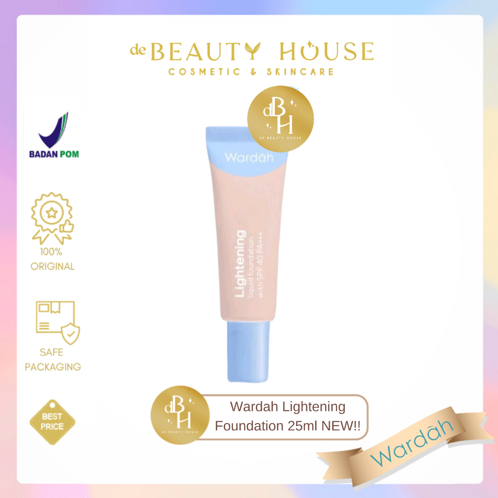 Jual NEW! WARDAH Lightening Liquid Foundation 25ml Spf 40 PA+++ | Base Makeup Wardah | Shopee ...