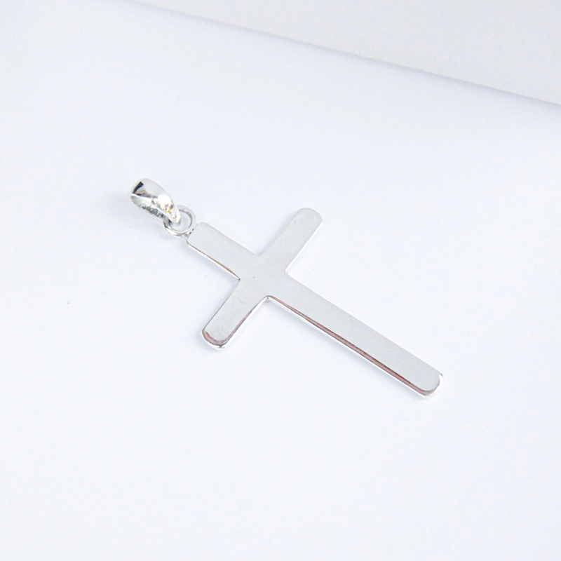 Jual Liontin Salib Perak Asli 925 Model Plan Simple | Shopee Indonesia