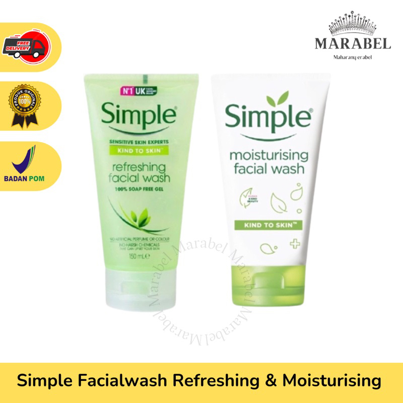 Jual Simple Face wash Refreshing | Simple Face wash Moistrurising 150ml ...