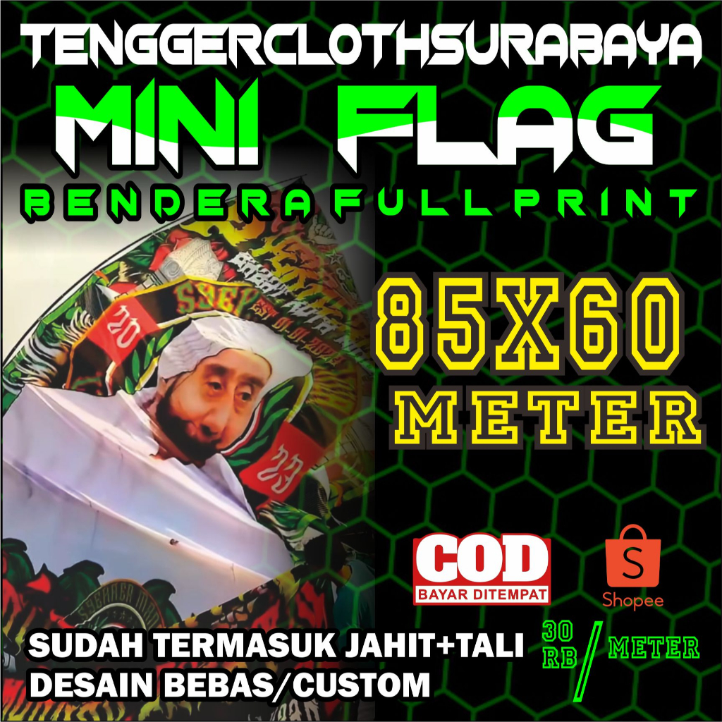 Jual Mini Flag Custom I Bebas Desain I UKURAN 85x60 | Shopee Indonesia