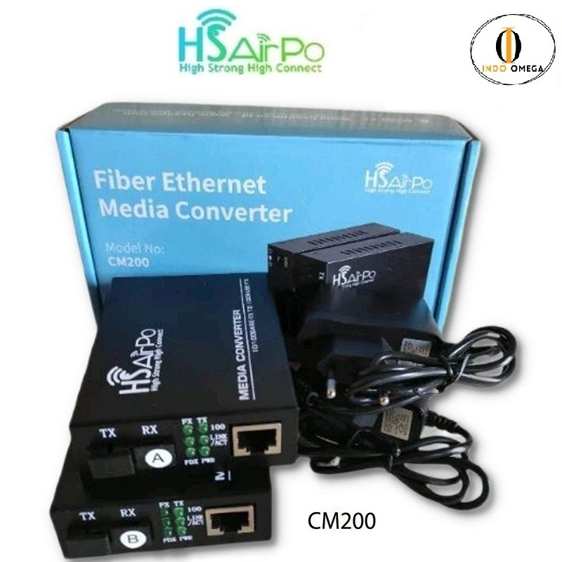 Jual HSAirPO CM200 20KM MEDIA CONVERTER HTB | Shopee Indonesia