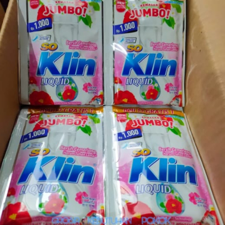 Jual PAKET 42 pcs SO KLIN LIQUID JUMBO CAIR 43ML / RENCENG ALL VARIAN GROSIR promo | Shopee ...