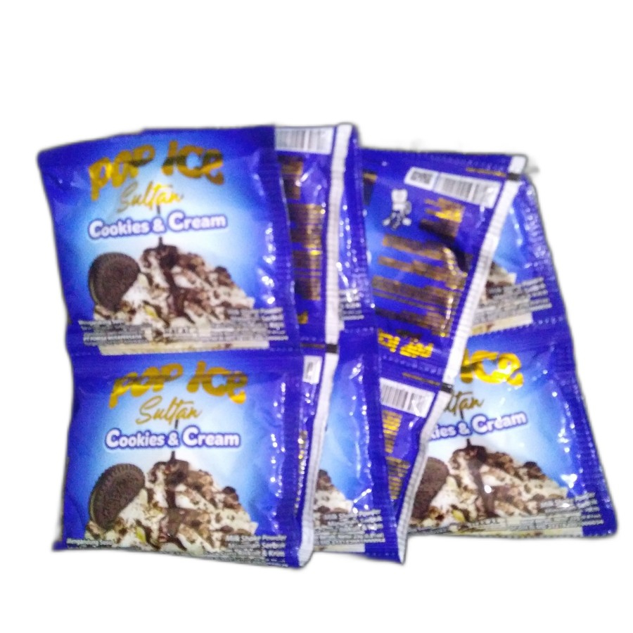 Jual POP ICE Sultan Cookies & Cream Minuman Bubuk Renceng [10 x 24 Gr ...
