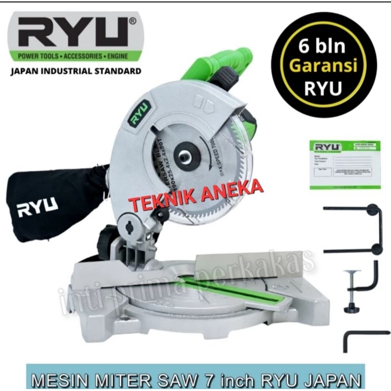 Jual RYU RMS 180 MITER SAW POTONG ALUMUNIUM 7 INCH RMS180 | Shopee ...