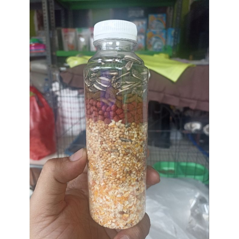 Jual Kemasan Botol 250ml Makanan Hamster Mix racikan Extra Maggot ...