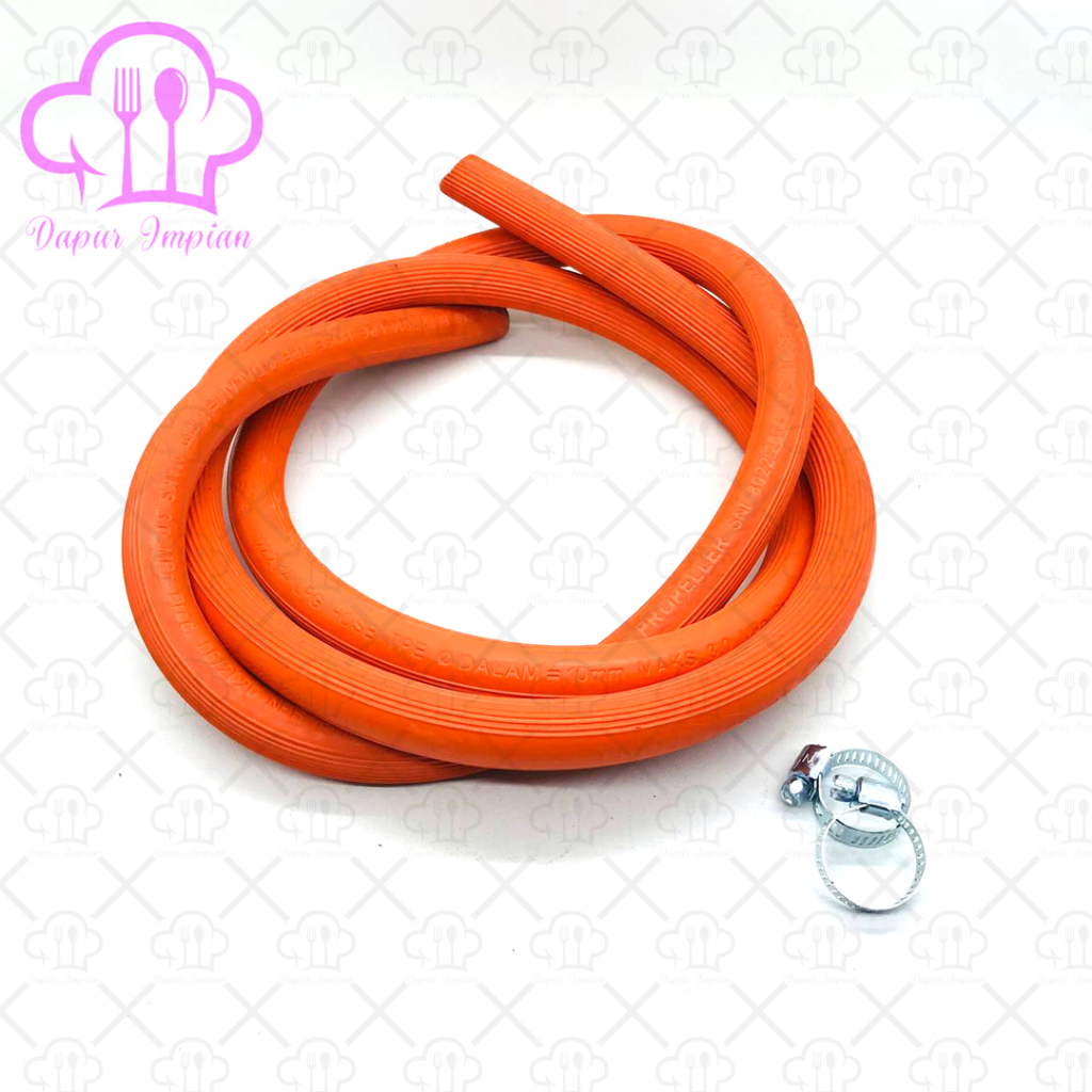 Jual Selang Gas LPG Regulator 2 Lapis - Selang Gas Kompor Orange 1.8 ...