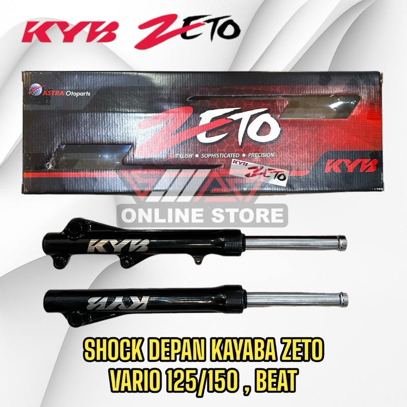 Jual SHOCK DEPAN KAYABA ZETO HONDA VARIO 125/150 , BEAT , SCOOPY , DLL | Shopee Indonesia