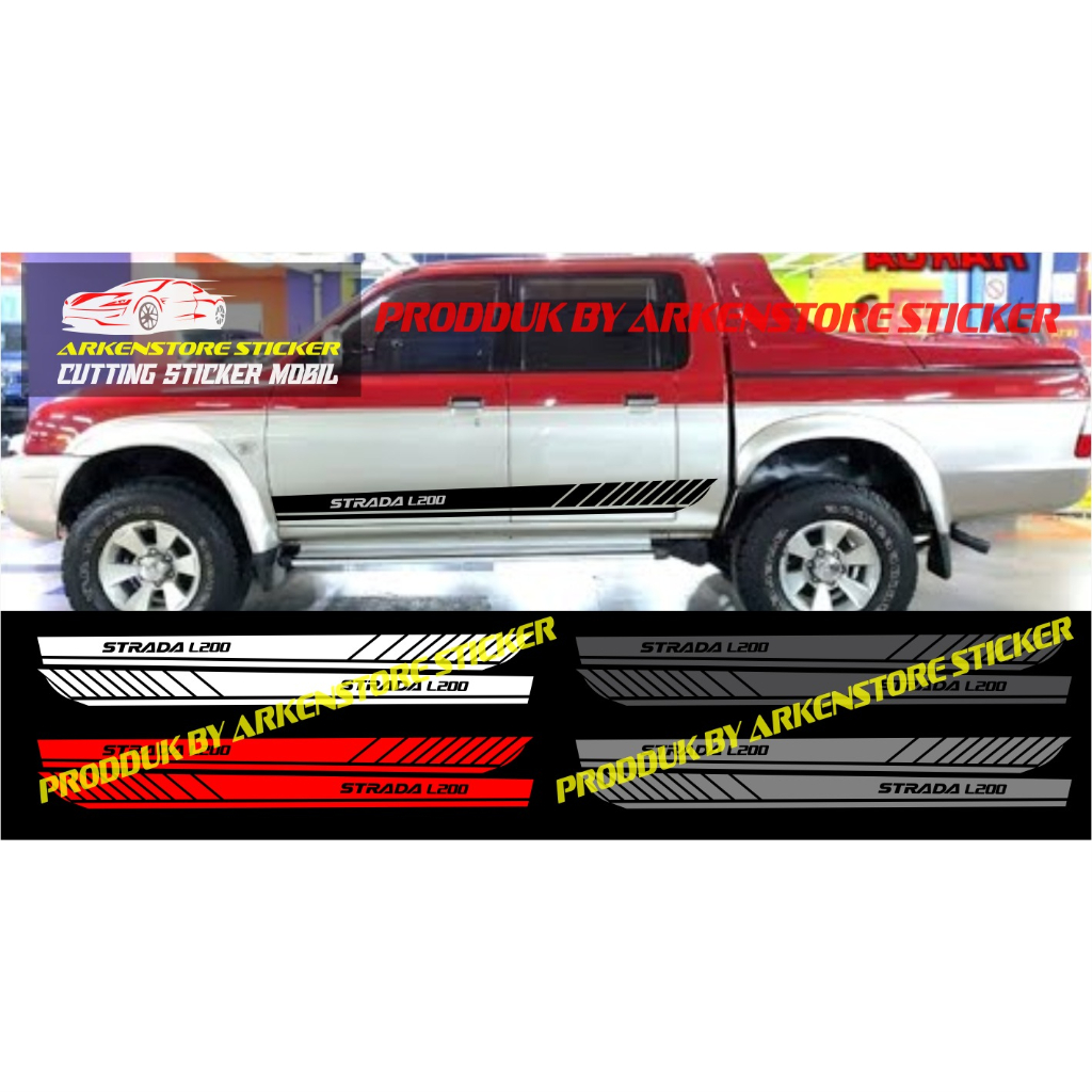 Jual sticker strada l200 triton cutting sticker list mobil mitsubishi ...