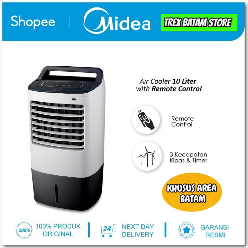 Jual AIR COOLER MIDEA AC120 16AF 10 Liter & Remote Control [ BATAM ...