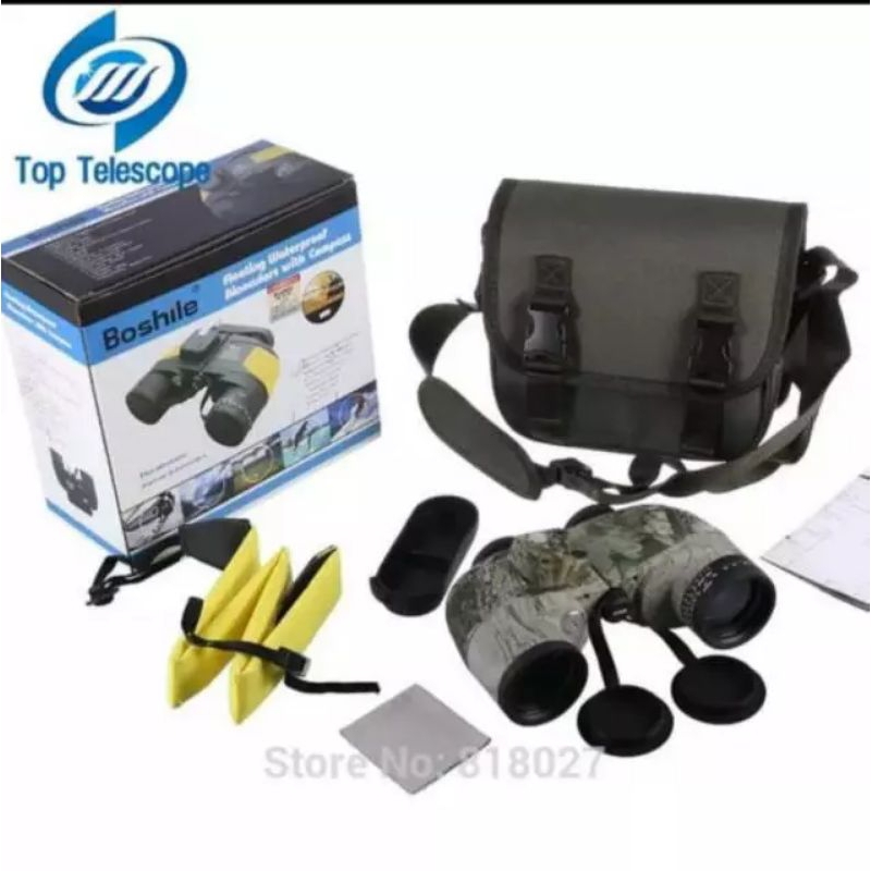 Jual Teropong Boshile Camo 10x50 Marine Teropong Tahan Air | Shopee Indonesia