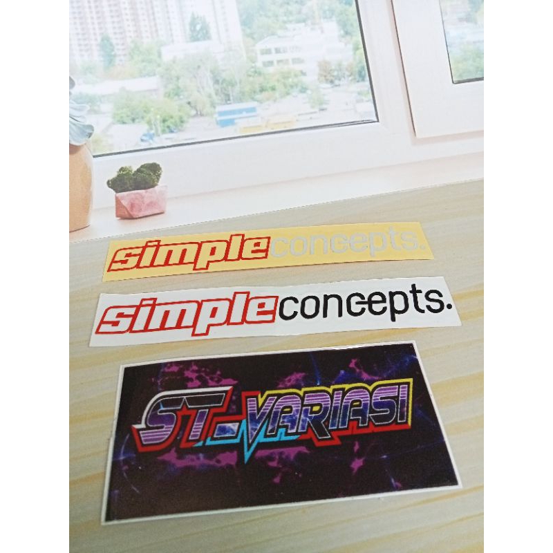 Jual STIKER STICKER SIMPLE CONCEPT | Shopee Indonesia