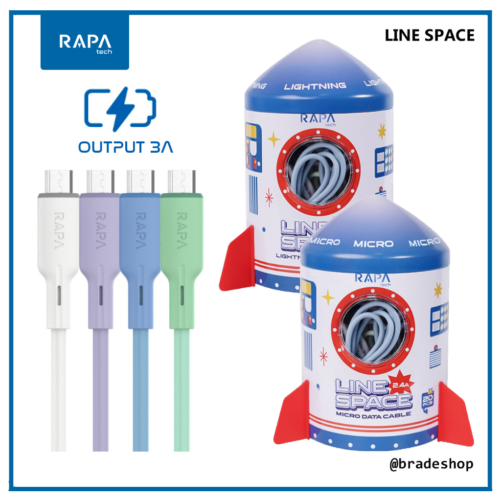 Jual Kabel Data RAPA TECH Line Space Micro Android Type C Lightning ...