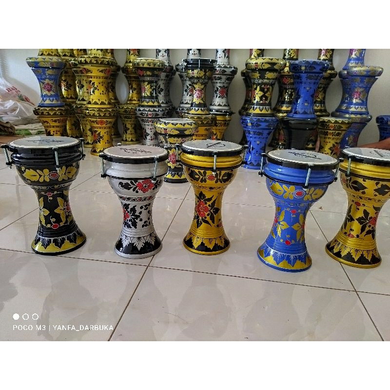Jual Dumbuk Darbuka Anak 6 in - Dumbuk Pinggang Darbuka mini Rebana ...