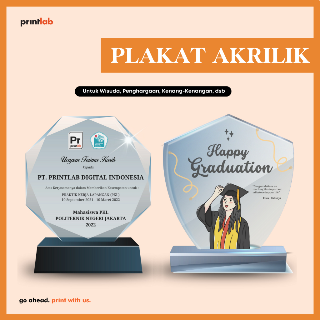 Jual PLAKAT AKRILIK/PLAKAT WISUDA/PLAKAW WEDDING/PIAGAM PENGHARGAAN ...