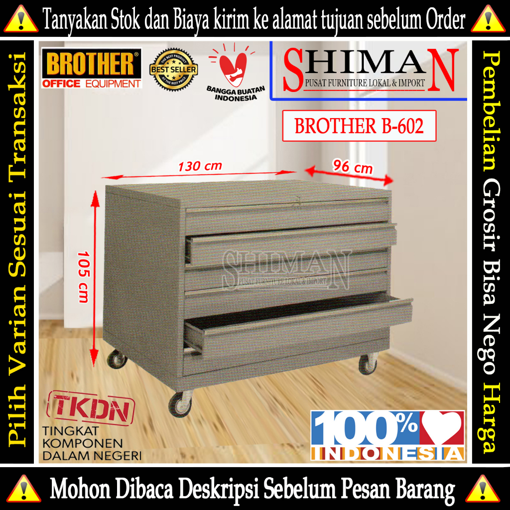 Jual Lemari Arsip Gambar Besi B 602 BROTHER | Shopee Indonesia