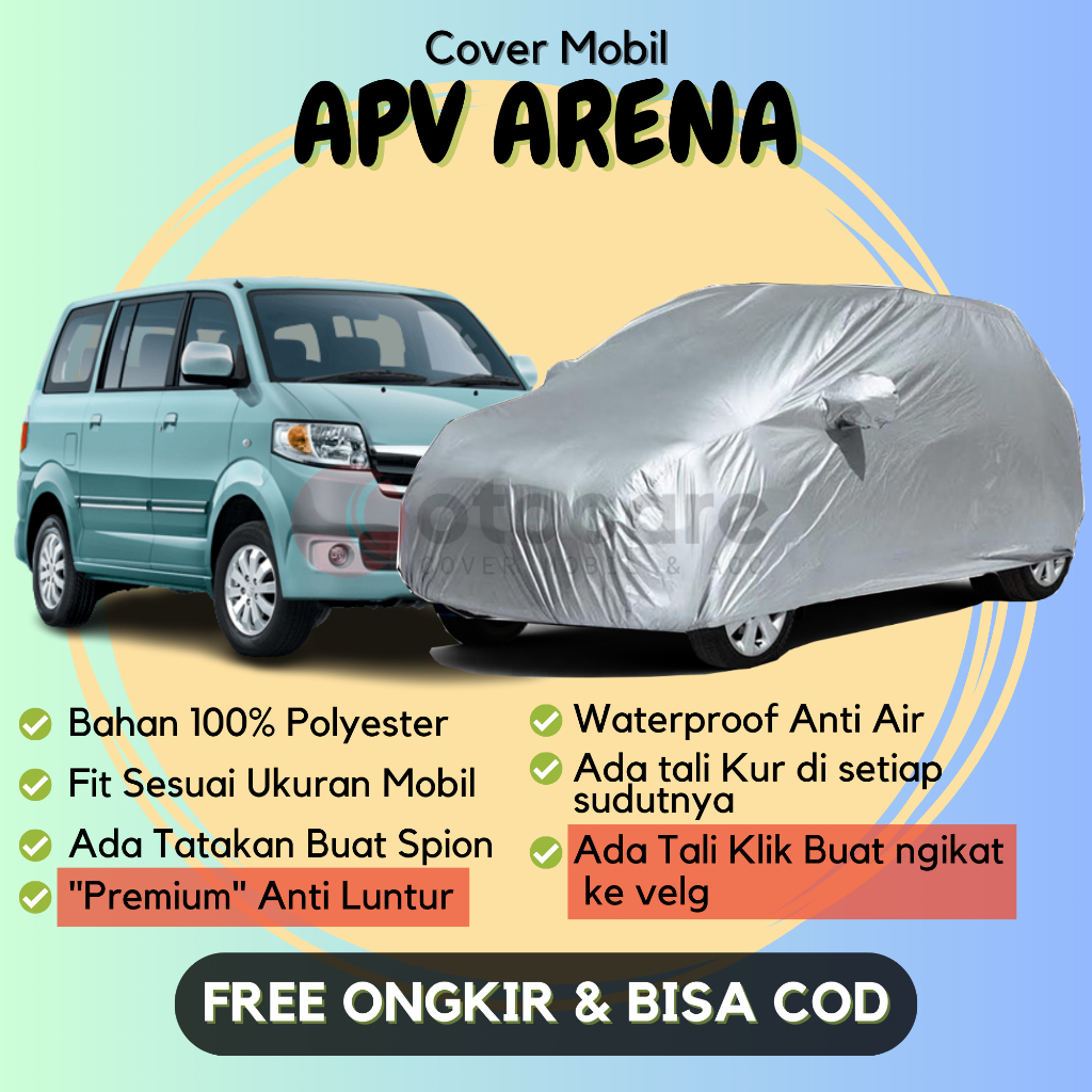Jual Cover Mobil APV ARENA Premium Bahan 100% Polyester Anti Luntur ...