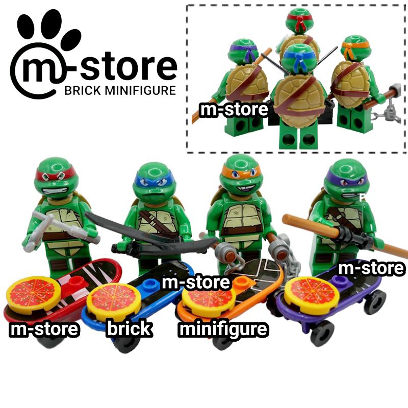 Jual brick teenage mutant ninja turtles TMNT mini toy figures | Shopee ...