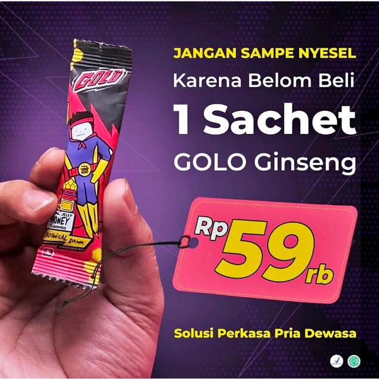 Jual Golo Mister Minuman Ginseng For Man Sachetan | Shopee Indonesia