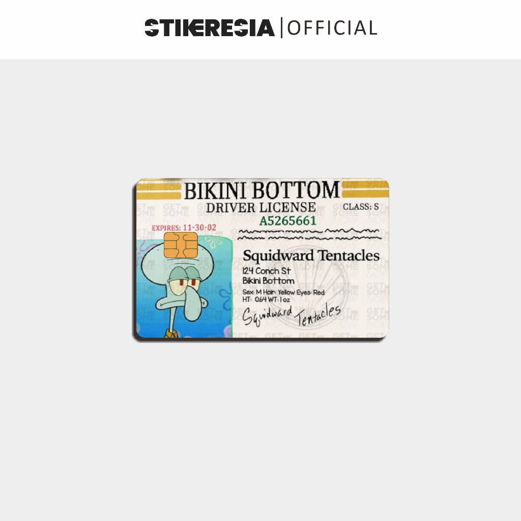 Jual Stiker ATM Spongebob SIM - Stiker Kartu ATM Emoney Flazz Vinyl ...