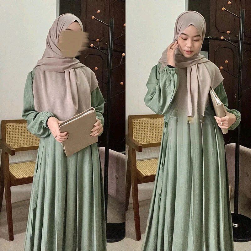 Jual LIDIA GAMIS DRESS CRINCLE REMAJA TERBARU KEKINIAN GAMIS DRESS ...