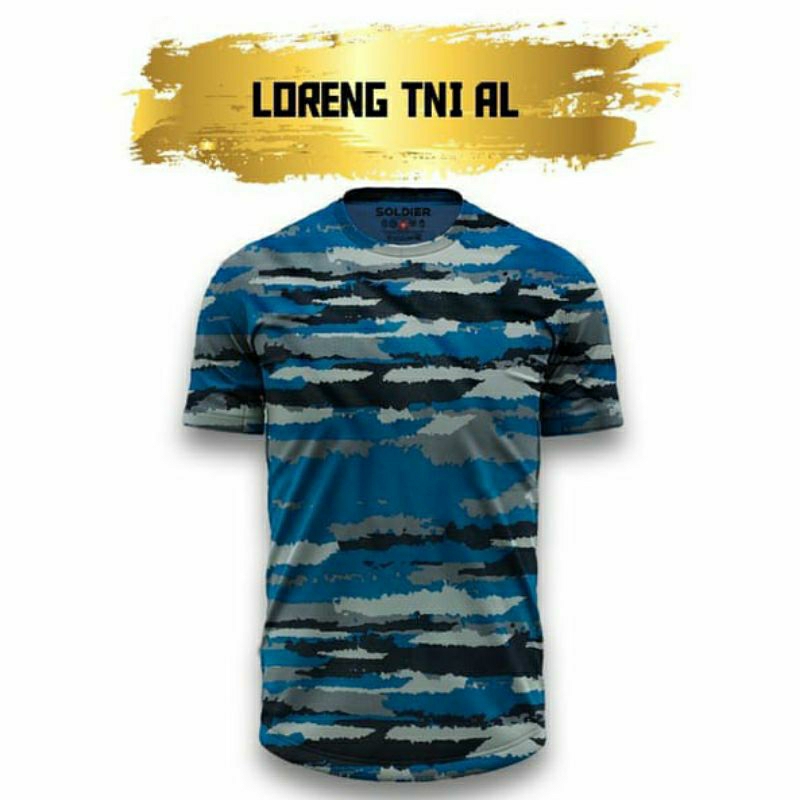 Jual Kaos TNI AL Kaos Loreng Kaos Militer Kaos TNI Terbaru | Shopee ...