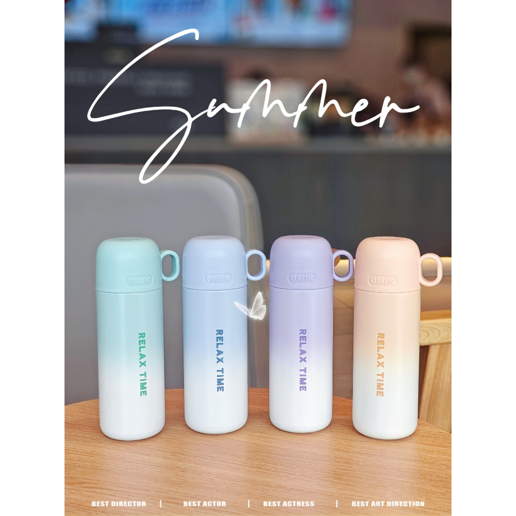 Jual TUMBLER TERMOS MINI INSULATED MUG VACUUM CUP HOT & COOL 500 ML ...