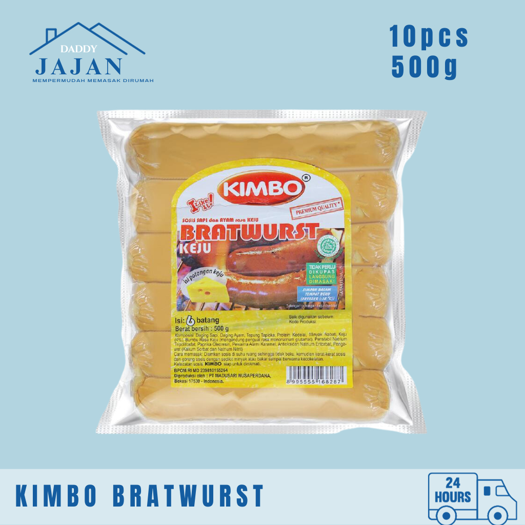 Jual Kimbo Bratwurst Sosis Besar 10pcs | Shopee Indonesia