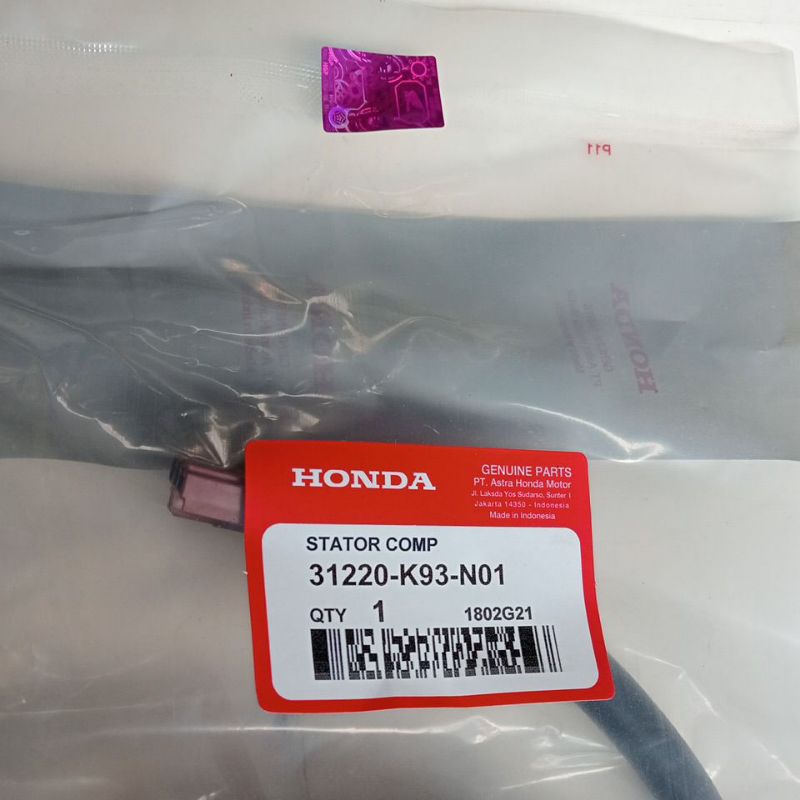 Jual SPOOL STATOR COMP ASSY MOTOR HONDA SCOOPY 2017-2020 original ...