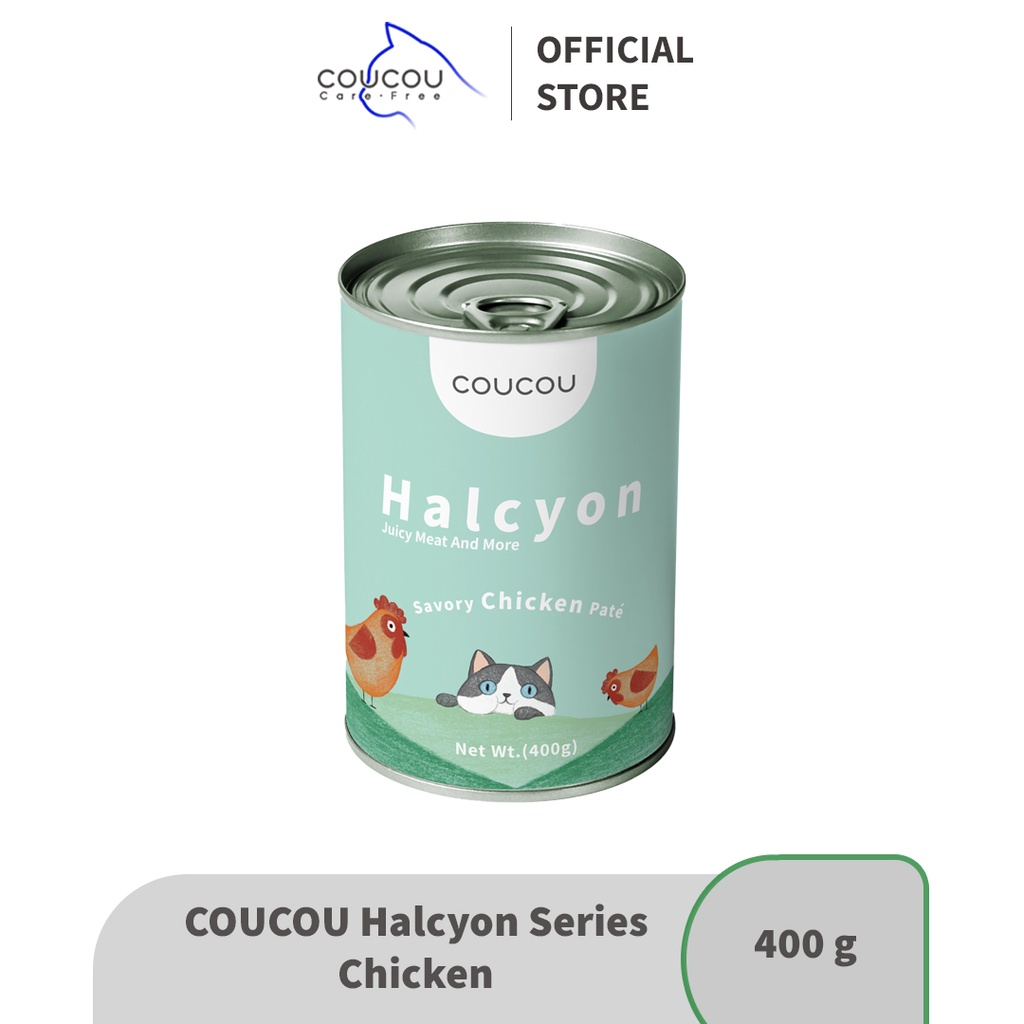 Jual COUCOU Wet Food Halcyon Series Chicken 400g Canned Cat Food ...