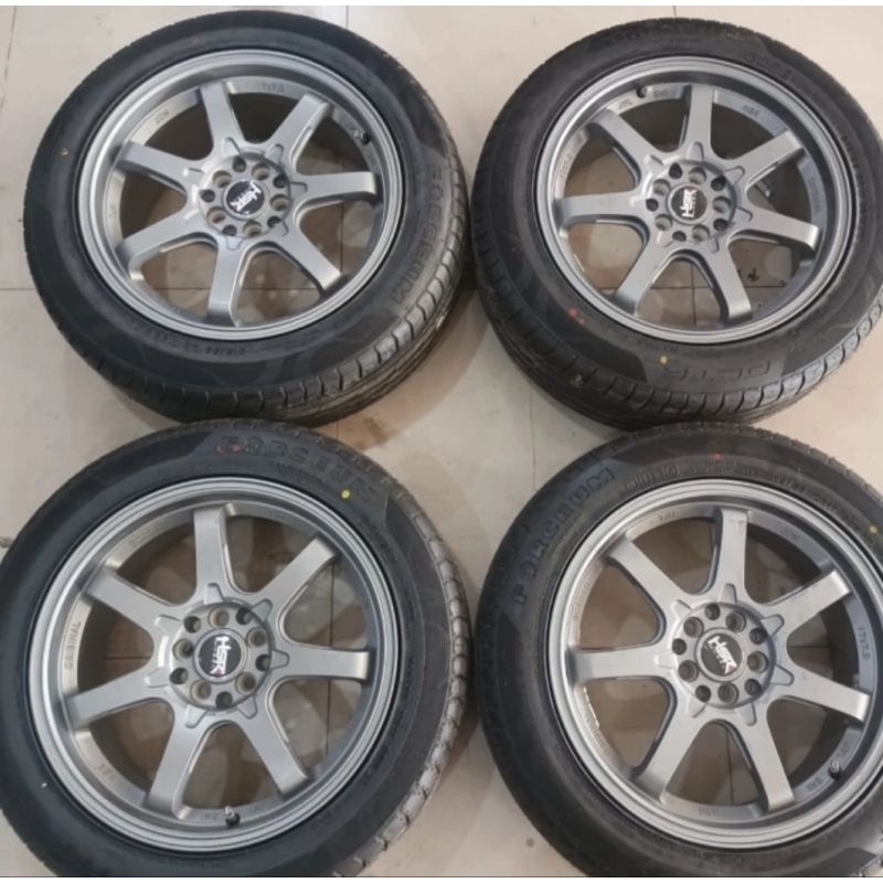 Jual Velg Mobil Bekas Hrv Ring 17 Lubang 5 HSR BOROKO TJH R17X7,5 BAUT 5X100/114 & BAN 215 55 17 ...