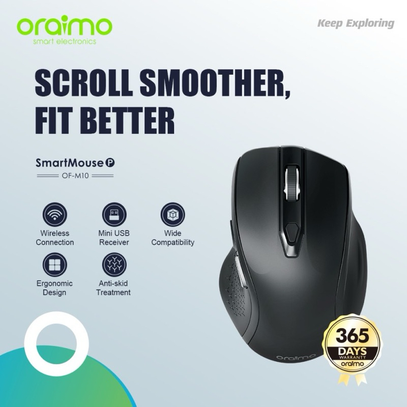 Jual Oraimo SmartMouse P Wireless Mouse - Oraimo OF-M10 | Shopee Indonesia