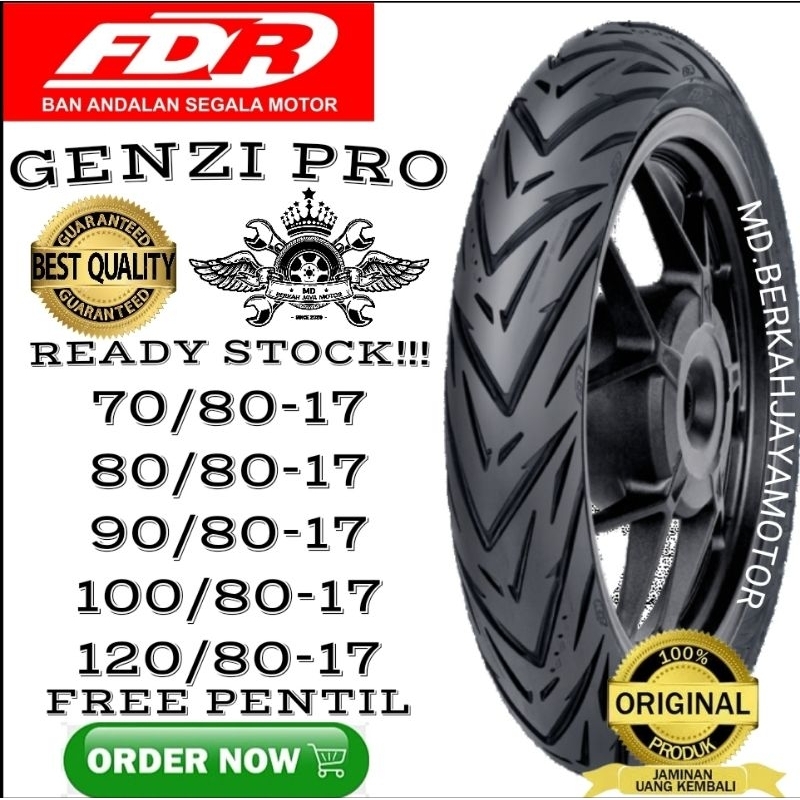 Jual Ban Tubeless FDR genzi pro ring 17 (70/80-80/80-90/80-100/80-120/ ...