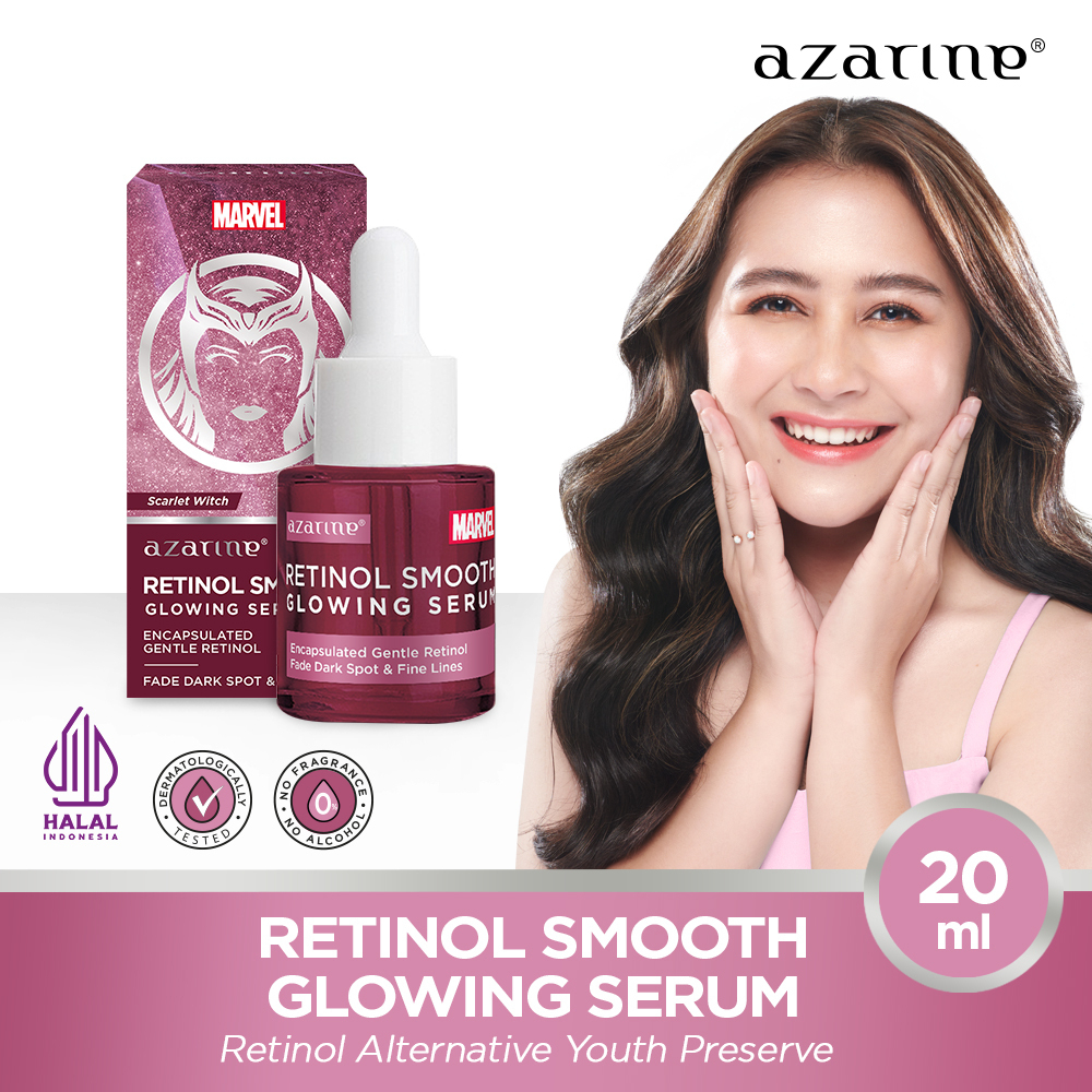 Jual Azarine x Marvel Retinol Smooth Glowing Serum 20ml | Shopee Indonesia