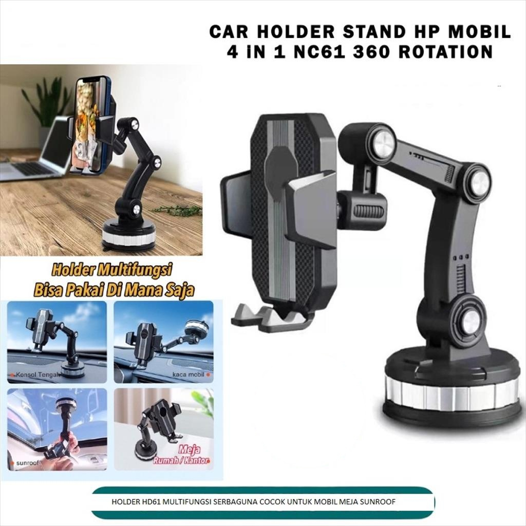 Jual Car Holder Hp Mobil 4 in 1 HD 61 Dudukan Handphone Holder Mobil ...