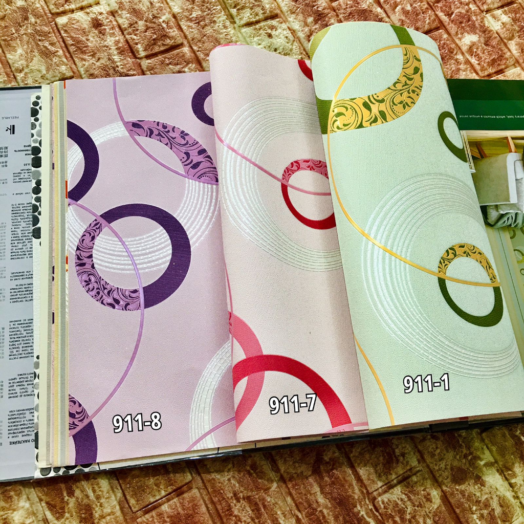 Jual WALLPAPER DINDING GARIS BULAT LINGKARAN MINIMALIS ELEGANT SIENA ...