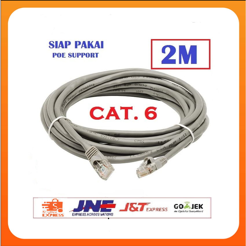 Jual Kabel UTP Cat6 Siap Pakai Kabel Indoor 2 Meter | Shopee Indonesia