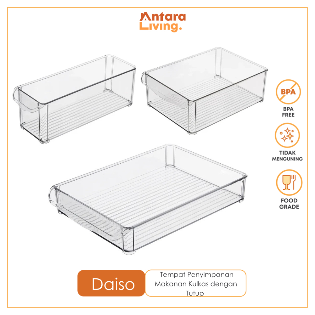 Jual ANTARA Daiso Small-Medium Series - Kotak Kontainer Kulkas Dengan ...