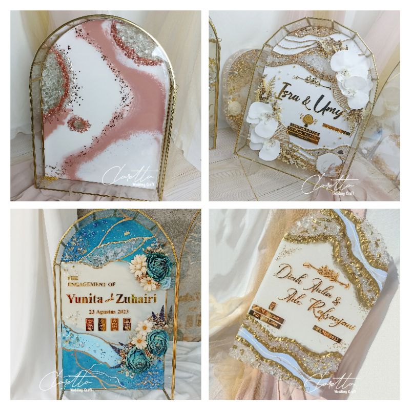 Jual Mahar Resin Dome Mahar Nikah dekorasi Custom | Shopee Indonesia