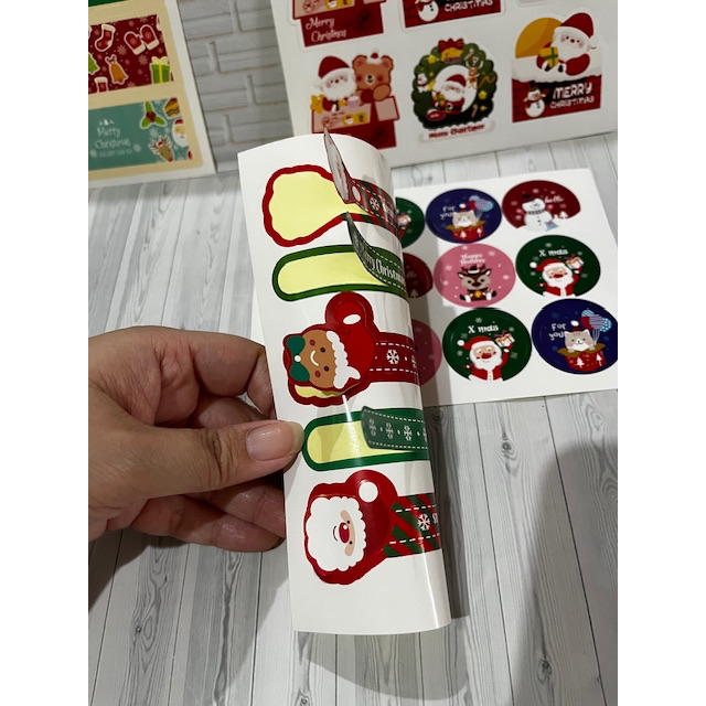 Jual Sticker Toples Botol Tema Natal Christmas Label Segel | Shopee ...