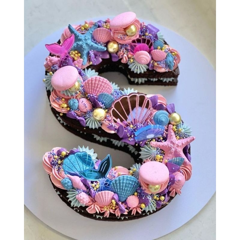 Jual number cake/costum huruf/angka 2 layer cake | Shopee Indonesia