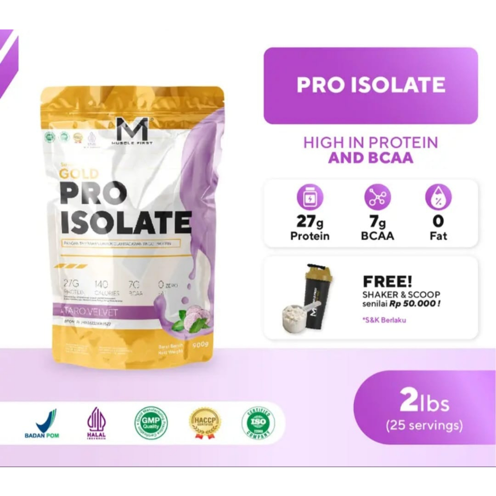Jual PRO ISOLATE Muscle First - Whey Isolate - 900gr/2lbs 25 sajian ...