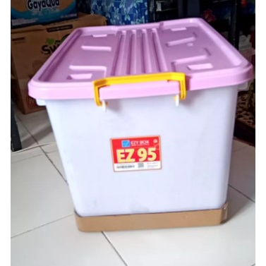 Jual HARGA BANTING CONTAINER BOX EZY CB 95 LITER KOTAK/TEMPAT PENYIMPANAN WADAH PLASTIK DENGAN ...