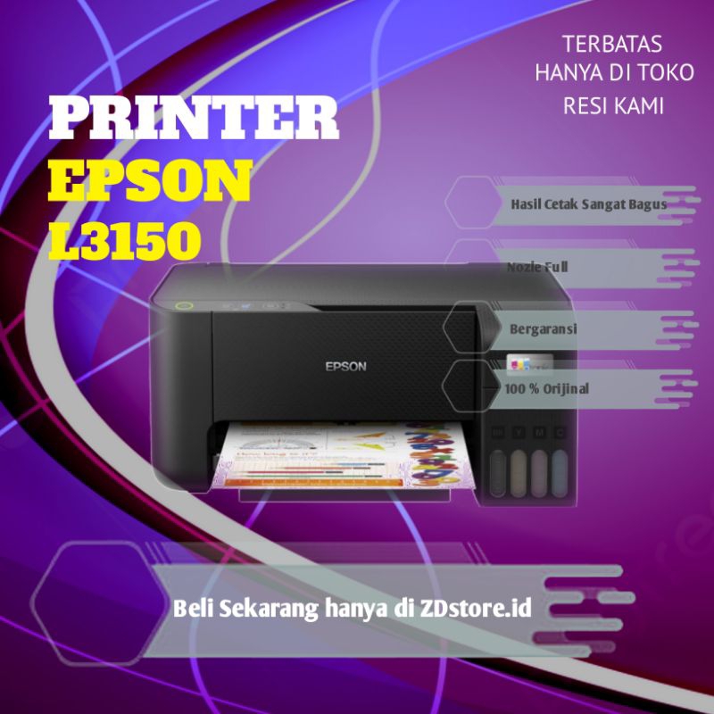 Jual printer Epson L3150 Eco Tank.all in one multifungsi,wifi,print scan copy | Shopee Indonesia