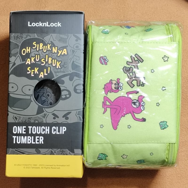 Jual LocknLock One Touch Clip Tumbler Crayon Shinchan x Tahilalats ...