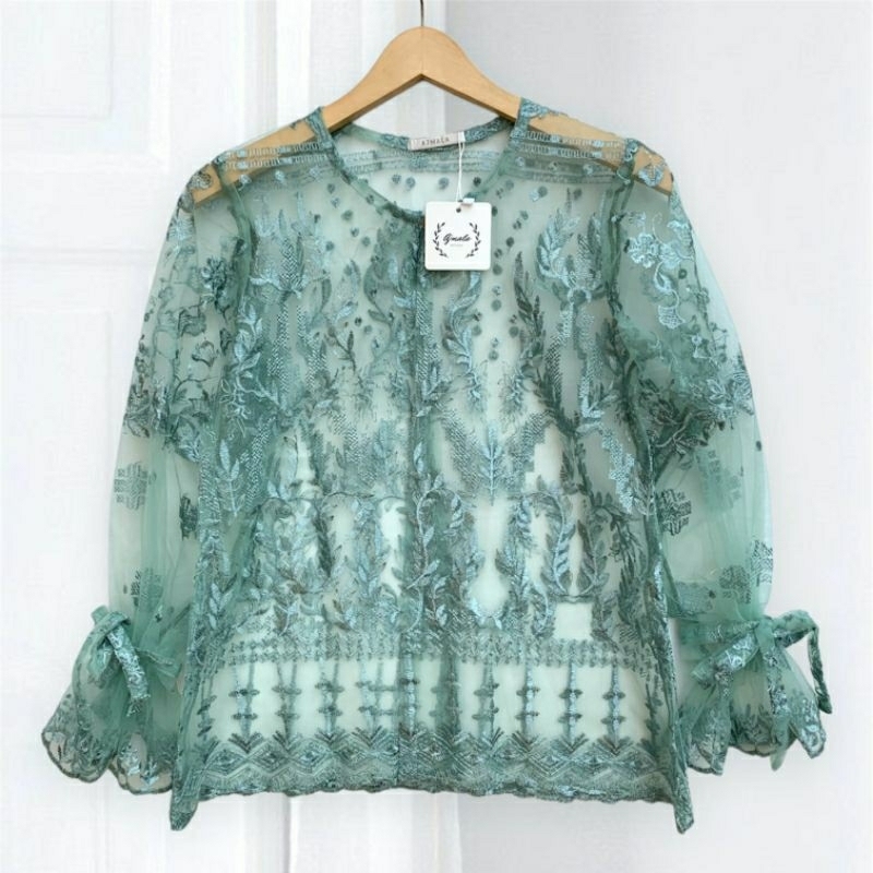 Jual Outer brokat tile flower / outer brukat / baju kondangan / ajmala ...