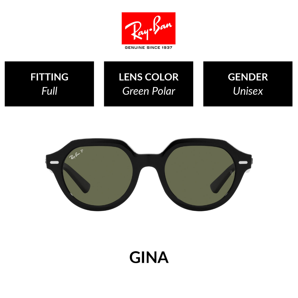 Jual RAY-BAN Gina | RB4399F 901/58 | Full Fitting | Sunglasses | 45mm | Shopee Indonesia
