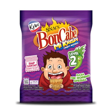 Jual Kobe Bon Cabe Snack Mie Krispi Level 2 Rasa Mie Goreng Special ...