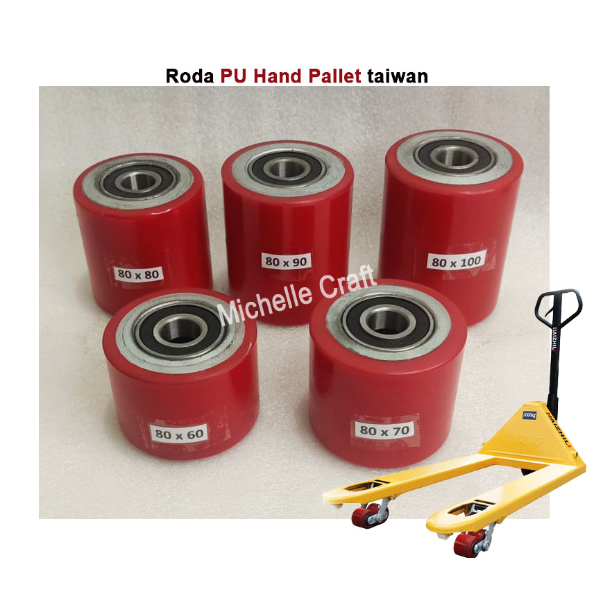 Jual Roda PU 80x60/80x70/80x80/80x90/80x100-hand pallet/hand lift/roda ...